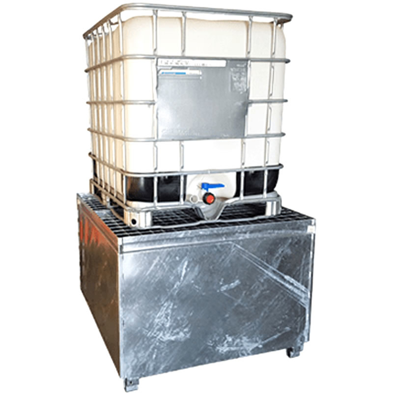 1000L Metal Bund : Metal Containment 1000L : Metal Pallet Bund 1000kg ...
