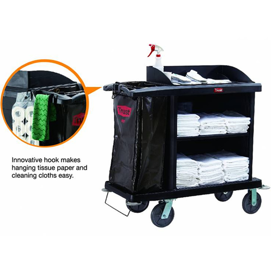 Housekeeping Cart 124cm x 56cm x 123cm | Hand Forklift | Manual ...